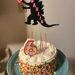 Godzilla Centerpiece Picks/ Godzilla Cake Topper / Dinosaur Party READY ...