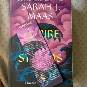 Throne of Glass Tandem Bookmarks SJM Bookmarks Acotar Crescent City ...