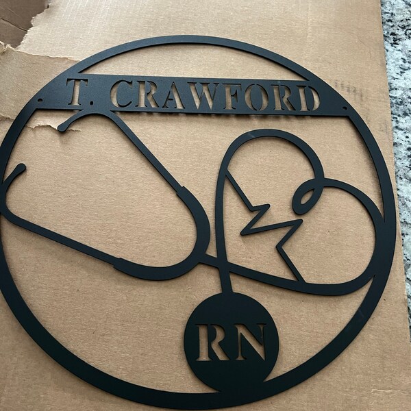 Personalized Nurse Sign, Personalized Nurse Gift, Nurse Decor, RN Gifts ...