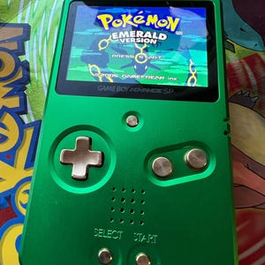 Gameboy Advance SP Transparent Clear Sky Blue IPS V2 Screen Mod - Etsy