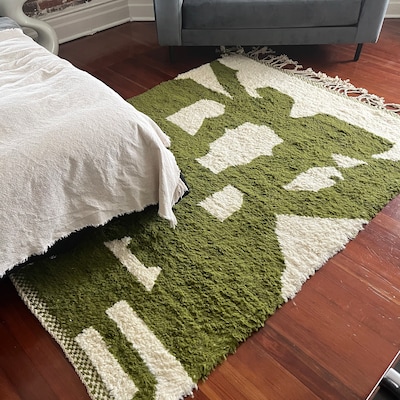 Large Red and White Checkered Rug, Moroccan Berber Checkered Rug ...