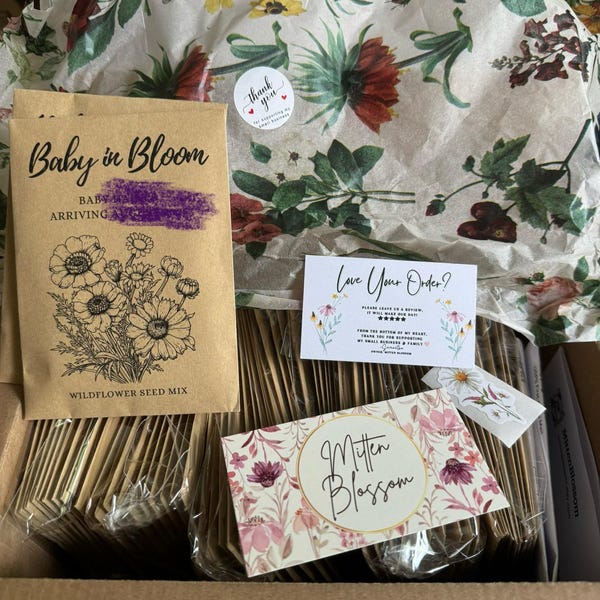 Personalized Wildflower Seed Packet Favors, Wedding Seed Packet, Custom ...