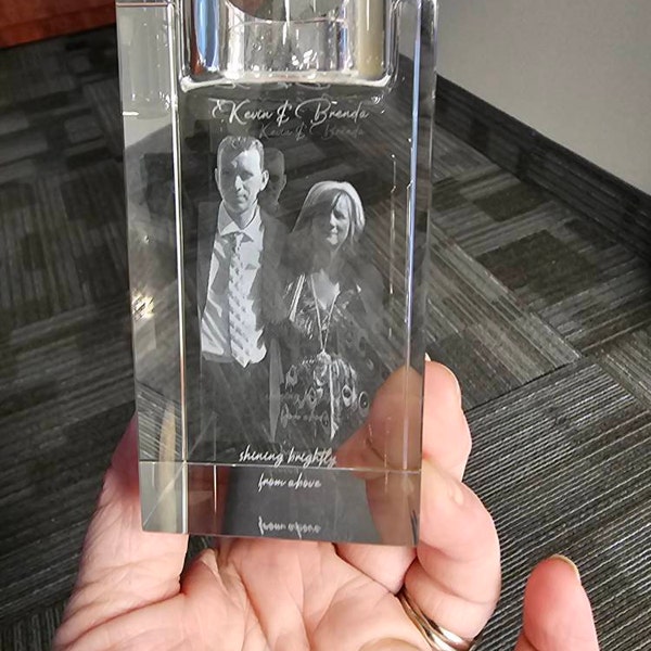 Personalized 3D Crystal Photo | Custom Engraved Picture & Glass Laser ...