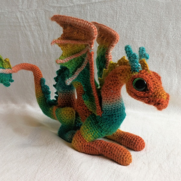 Small Eastern Dragon Crochet Amigurumi Pattern DIGITAL PDF by Crafty ...