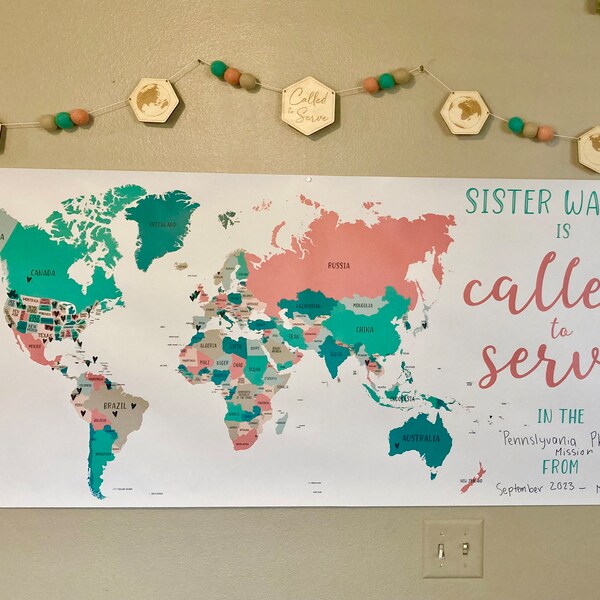 LDS Missionary Garland Banner - Called to Serve | LDS | Mission ...