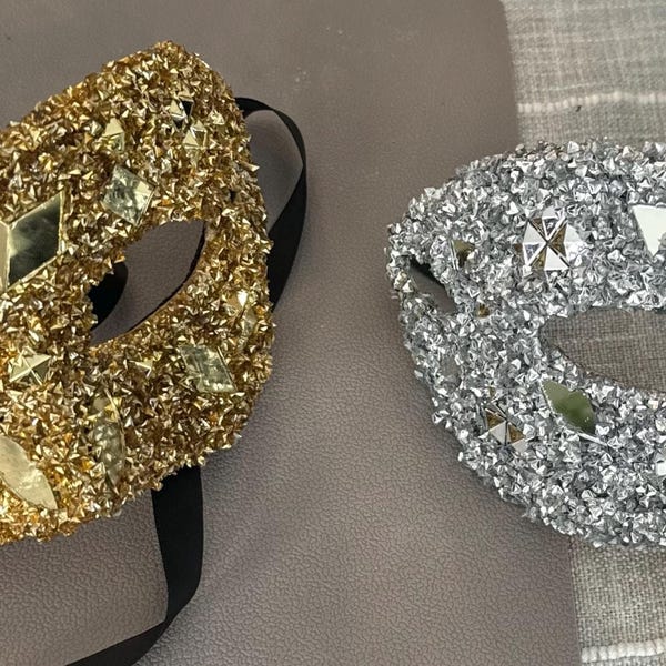 Makara Mirror Mask, Masquerade Mask, Available in Different Colors ...