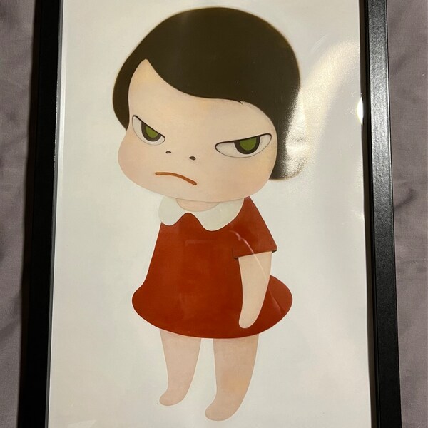 Matsumoto Hoji Frog Art, Japanese Frog Wall Art, Sad Frog Poster ...