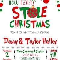 Grinch Baby Shower Diaper Raffle Table Sign, Grinchmas Baby Shower ...