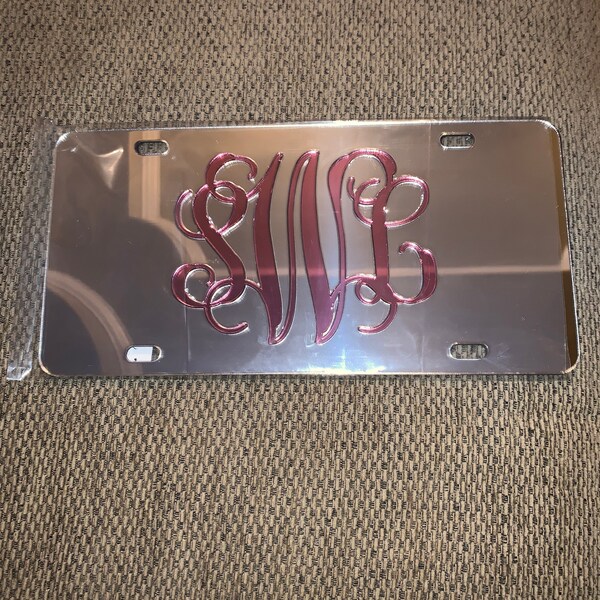 Custom Mirror "bronze" License Plate, Car Tag, Personalized Car Tag ...