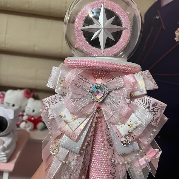 Light Stick Ribbon Bow, Handmade Ribbon Bow, Light Stick Accessory, Bow ...