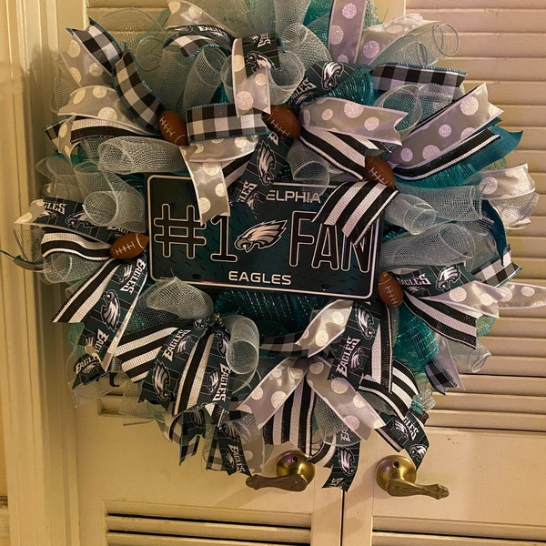 Philadelphia Eagles NFL #1 Fan Metal License Plate - Licensed by Rico ...