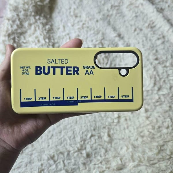 Salted Butter Phone Case: Funny Foodie iPhone & Galaxy Cover - Etsy