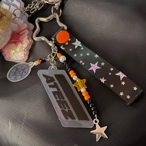 ATEEZ KPOP Keychain *various Colors* ATINY - Etsy