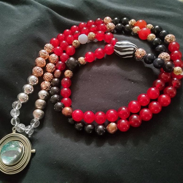 Ruby Amulet Necklace, the Stone Necklace, You Can Unlock Any Door If ...