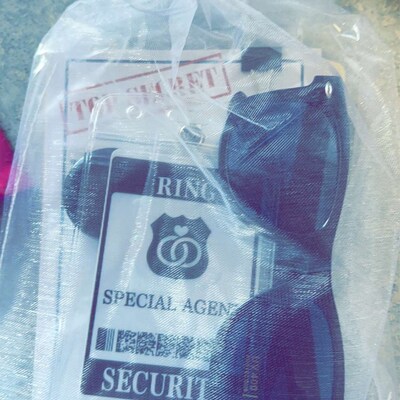 Ring Security ID Badge Set With Sunglasses Wedding Ring - Etsy
