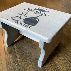 Disney Princess Stool Toddler Step Stool Personalized Stool Engraved ...