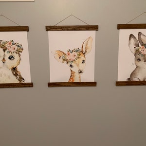 Blush Pink Woodland Animal Set / Printable Nursery Art / Boho Nursery ...