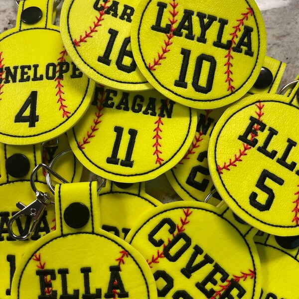 Embroidered Swim Team Keychain, Swim Bag Tag - Etsy