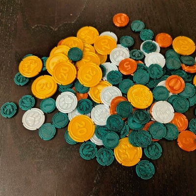 Flamecraft Coin: 3D Printed Golden Token Set - Etsy