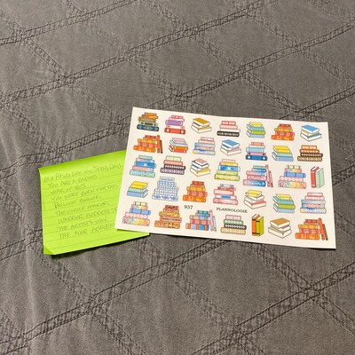 Book Icon Planner Stickers Stacks of Books Book Stickers Book Lover ...