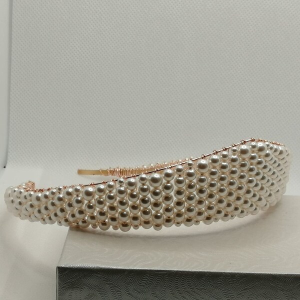 Bridal Forehead Headpiece. Silver Brow Band Made With Swarovski Crystal ...