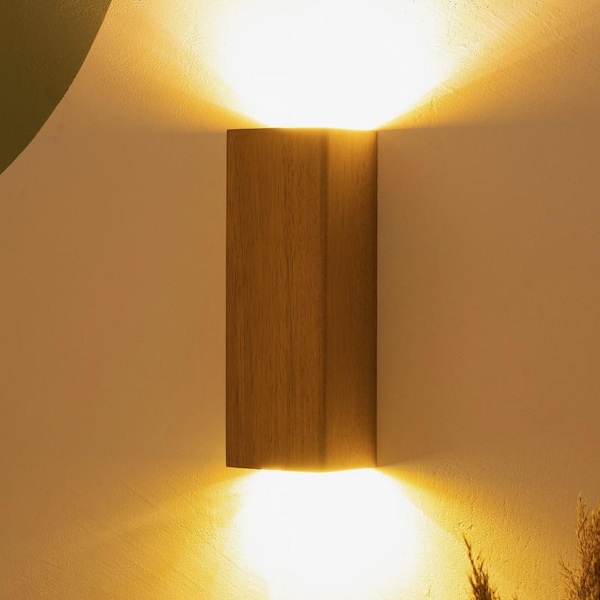 Wood Wall Sconce, Walnut Wall Lamp, Industrial Wood Lighting, Classic ...