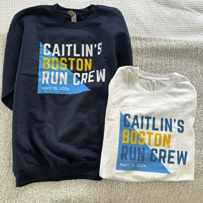 Custom Running Crew T-shirt, Family Matching Shirts, Group Spectator ...