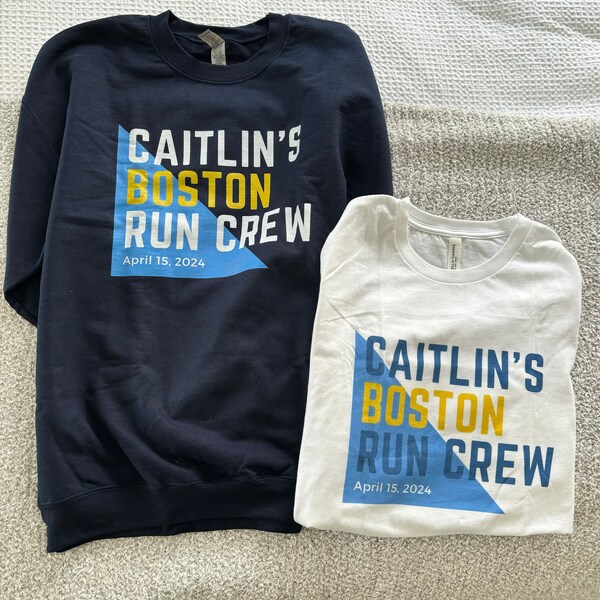 Custom Running Crew T-shirt, Family Matching Shirts, Group Spectator ...