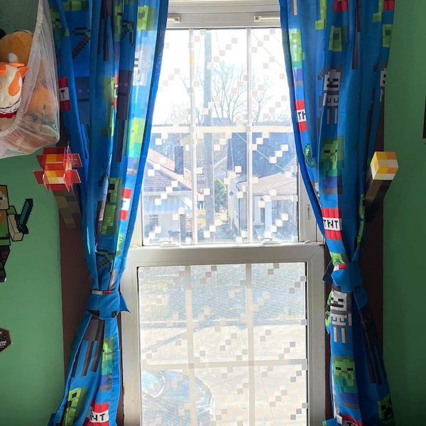 Pixelized Window Decals | Minecraft Style | Video Game | Vinyl Stickers ...