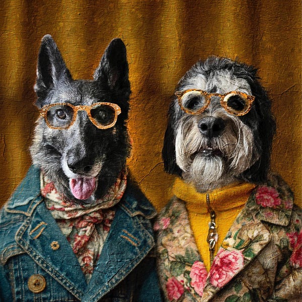 Commender Pet Portrait,king Pet Portrait, Custom Dog Portrait, Royal ...