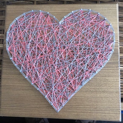 MADE TO ORDER Heart String Art Love and Romance Gallery Wall Wedding ...