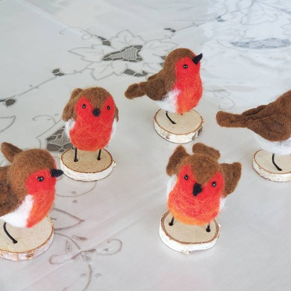 Felt and Dandy Robins Needle Felting Kit - Etsy UK