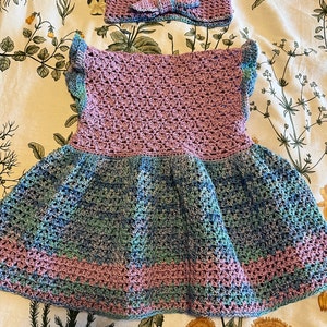 Crochet Dress PATTERN Sarafan Dress sizes up to 5 Years - Etsy