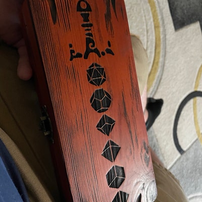 Dnd Vault Old Wood Dnd Dice Case Custom Dice Box Storage Dice Rolling ...