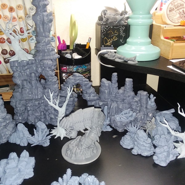 Canyon Rocks for Terrain, Gaslands, Post Apocalyptic, Dnd, D&D ...