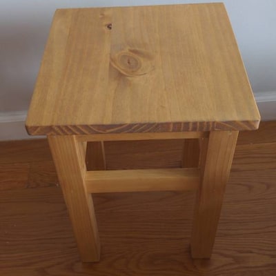 16 Inch Tall Wood Stool - Etsy