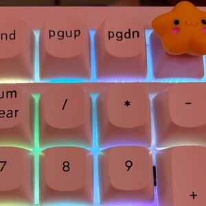 Pig Keycap Kawaii Mechanical Keyboard Clear Pink Piggy Heart - Etsy