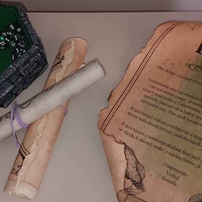 Printable Spell Scrolls Dnd 5e RPG Digital Download Canva Template ...