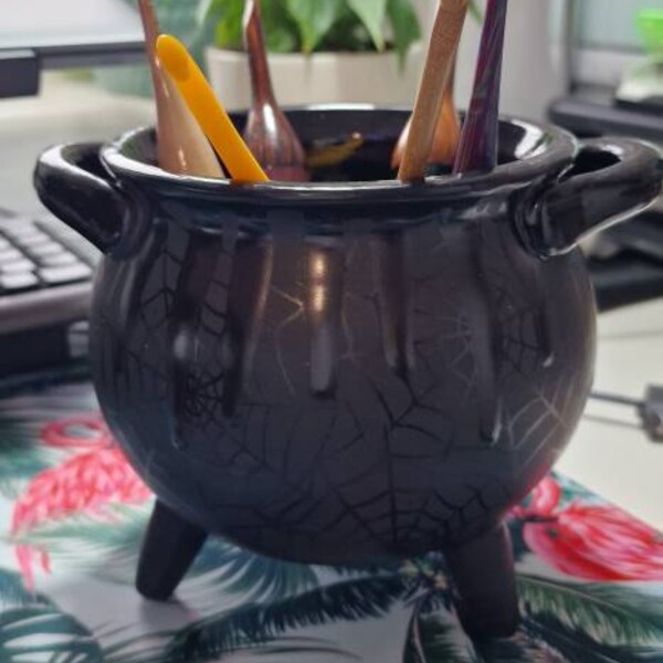Witches Spider Web Cauldron, Matte Black Webs, Cobweb,witch Breakfast ...