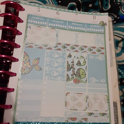 Blue Sunflower Printable Planner Stickers, HAPPY PLANNER STICKERS ...