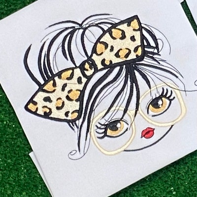 Girl Embroidery Design, 3 Sizes, Instant Download - Etsy