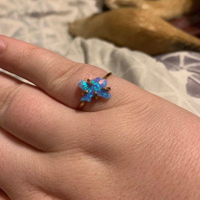 Opal Texas Ring, Texas State Ring, Texas Opal Jewelry, Texas Shape Opal ...