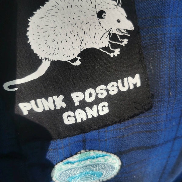 Punk Possum Patch 4x4 - Etsy