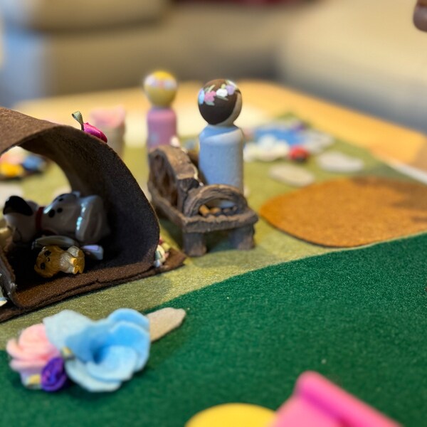 Peg Doll Nutcracker Ballet Play Set, Travel Toy for Kids, Gift for ...