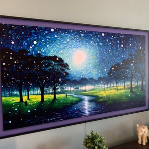 Samsung Frame TV Art Mulla Mulla Floral Frame Tv Art Impasto Art for ...