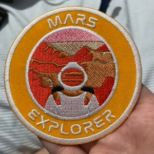 Mars Explorer Embroidered Patch Iron-on/sew-on Custom - Etsy