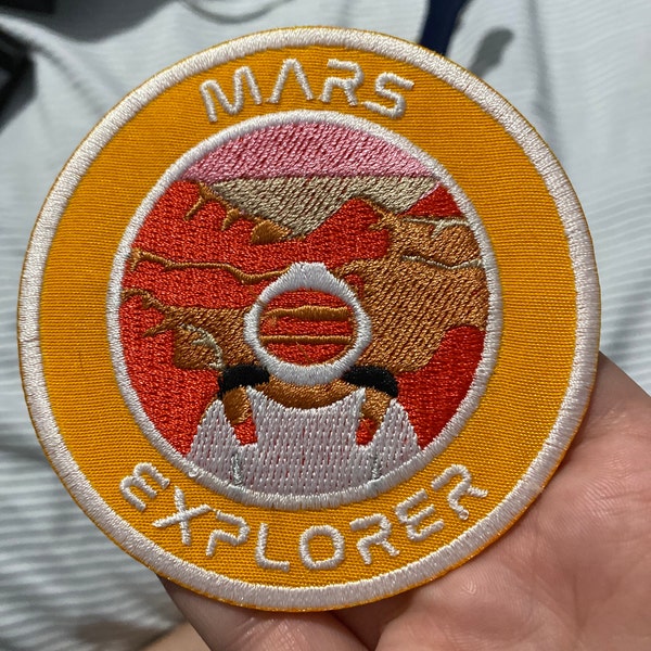 Mars Explorer Embroidered Patch Iron-on/sew-on Custom Applique, NASA ...