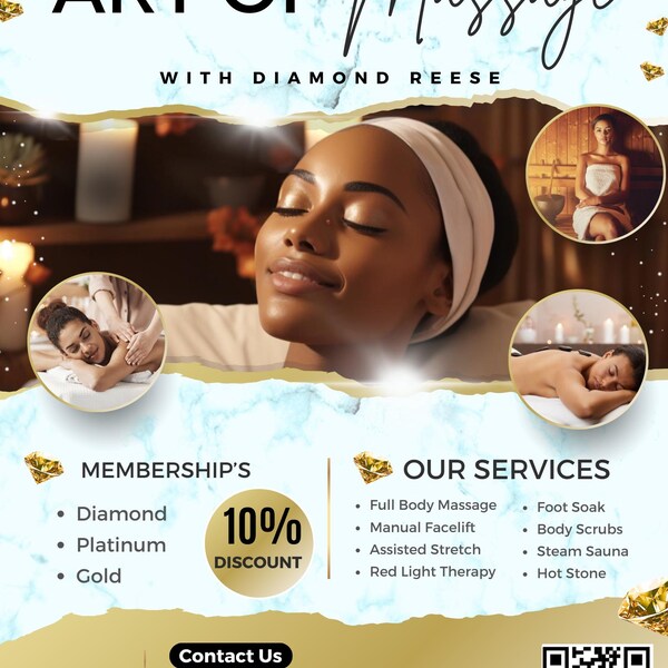 Wellness Flyer, DIY Flyer Template Design, Body Facial Treatment Flyer ...