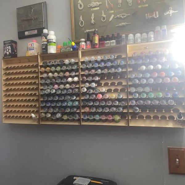 Wall Mounted Paint Rack for Golden / Liquatex Liquid Paints - Etsy