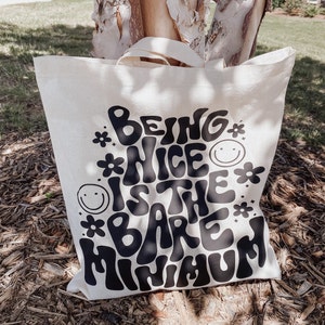 Being Nice is the Bare Minimum PNG HAND LETTERED Sublimation Design ...